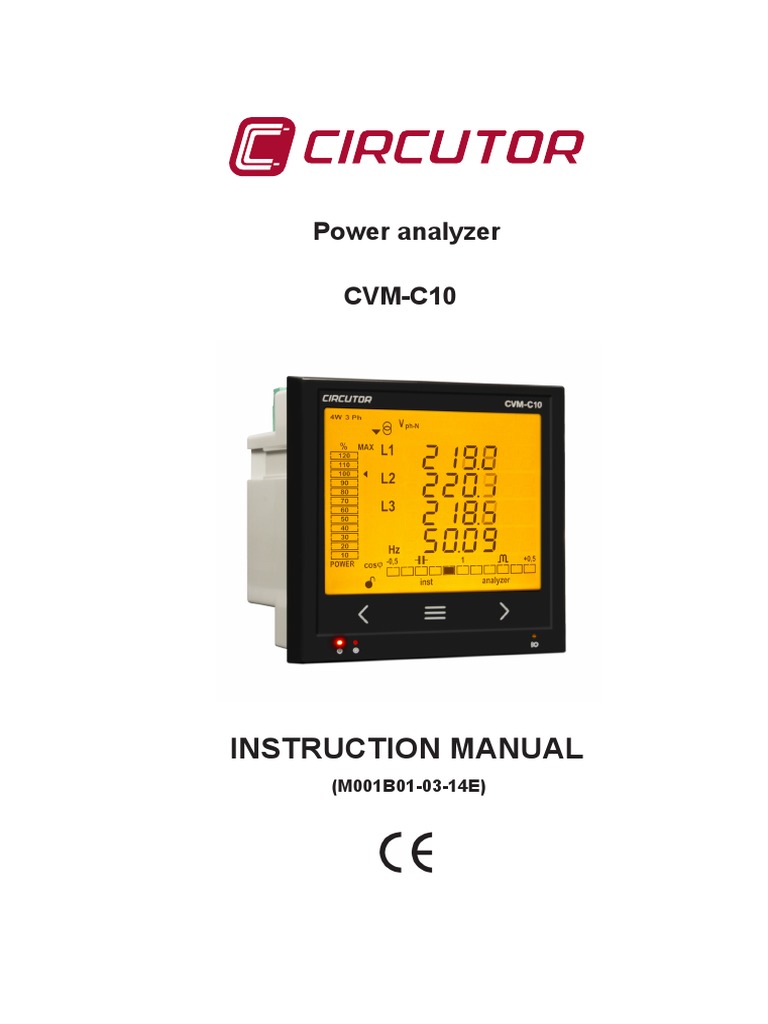 CVM C10 Manual | PDF | Relay | Power (Physics)