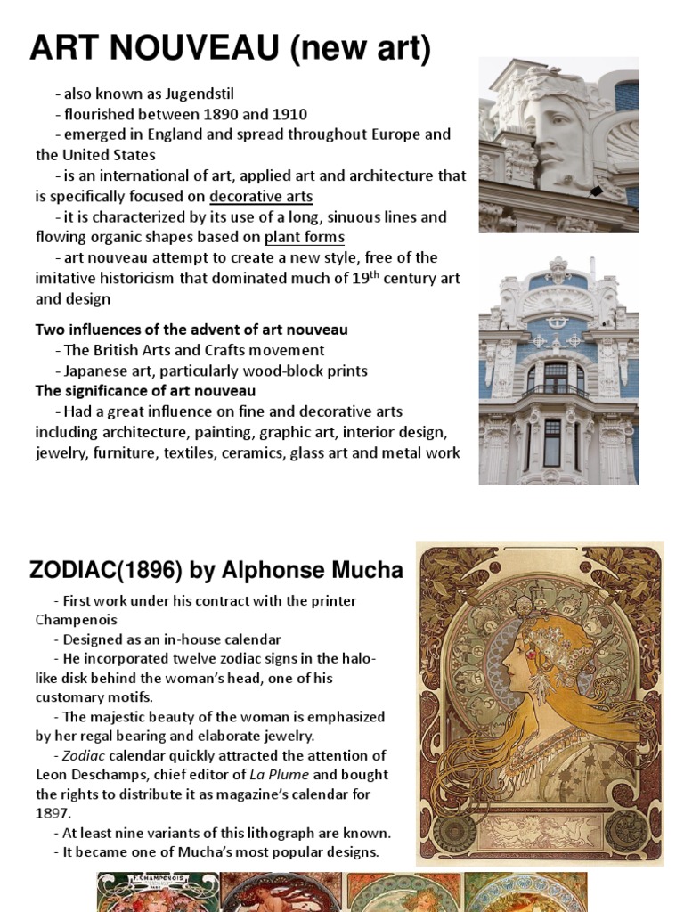 Art Nouveau: A Decorative Revolution | PDF | Travel
