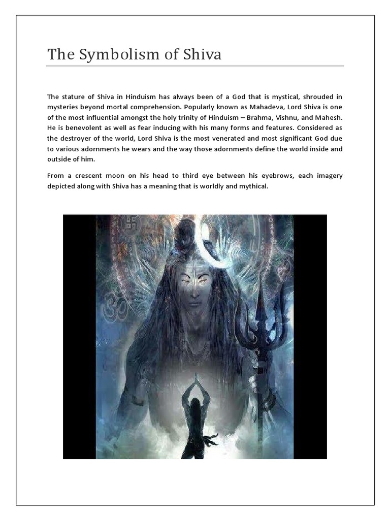The Symbolism of Shiva | PDF | Shiva | Hindu Deities