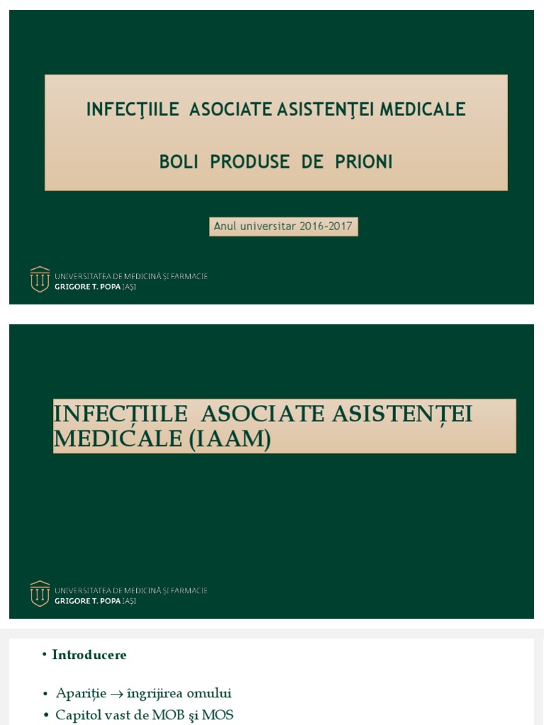 Curs 6. Infectii Asociate Asistentei Medicale - 2016 - 2017 | PDF