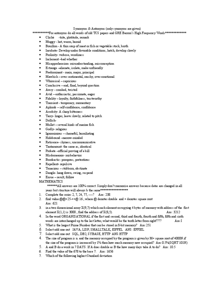 Complete Tcs Portal | PDF
