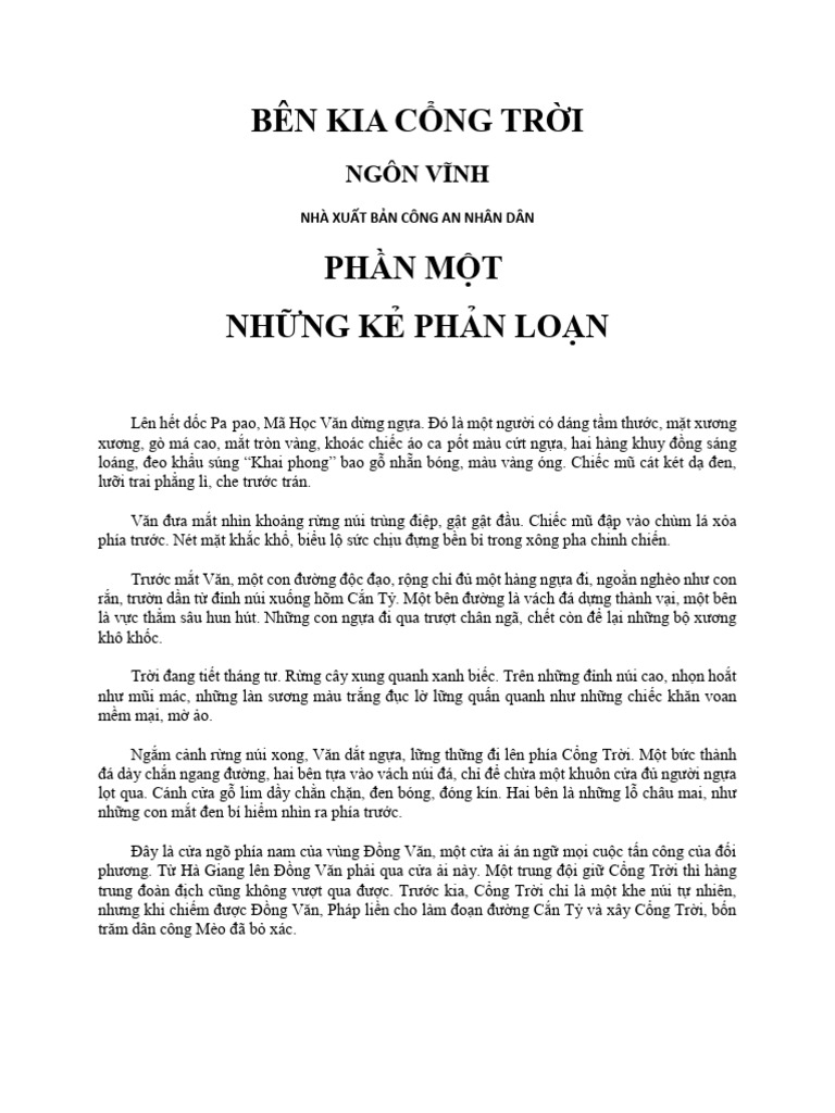 Bên Kia C NG TR I - Ngôn Vĩnh | PDF