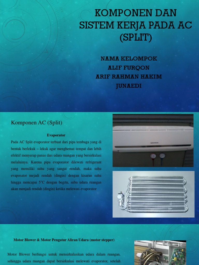 Komponen Dan Sistem Kerja Pada Ac (Split) | PDF