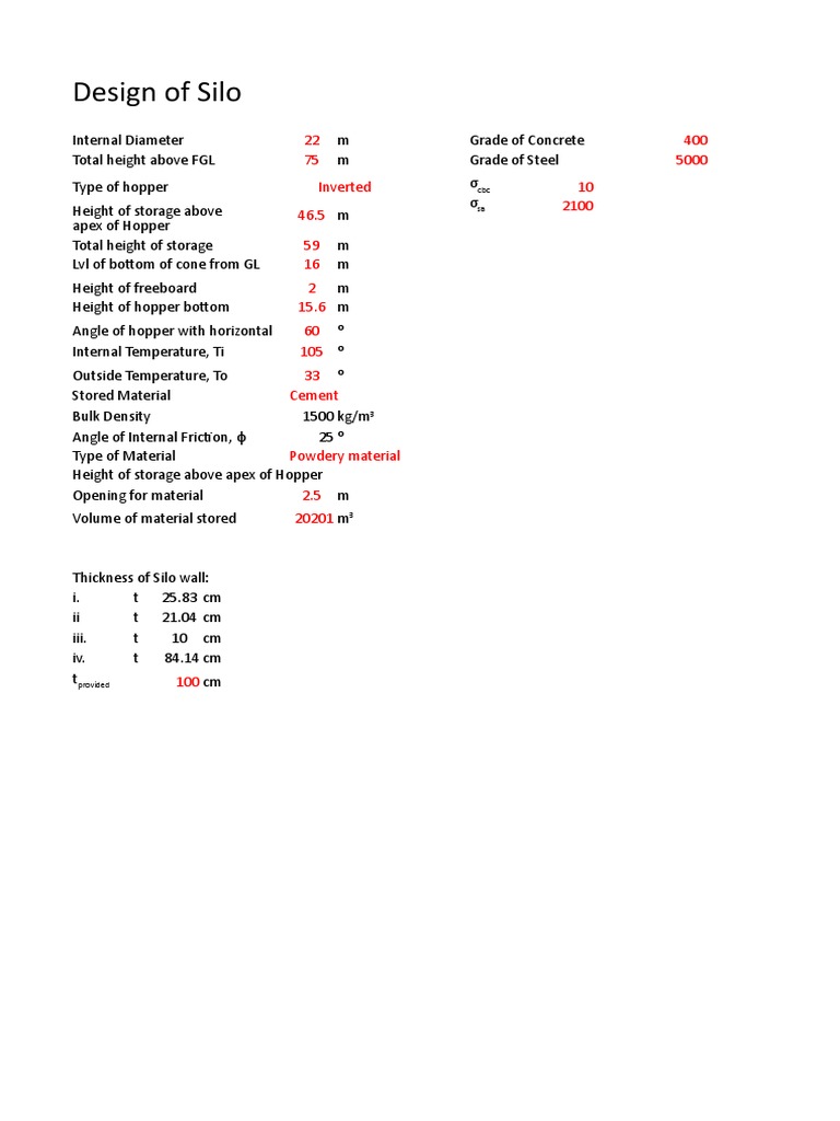 Prestressed Silo Design | PDF | Beam (Structure) | Concrete