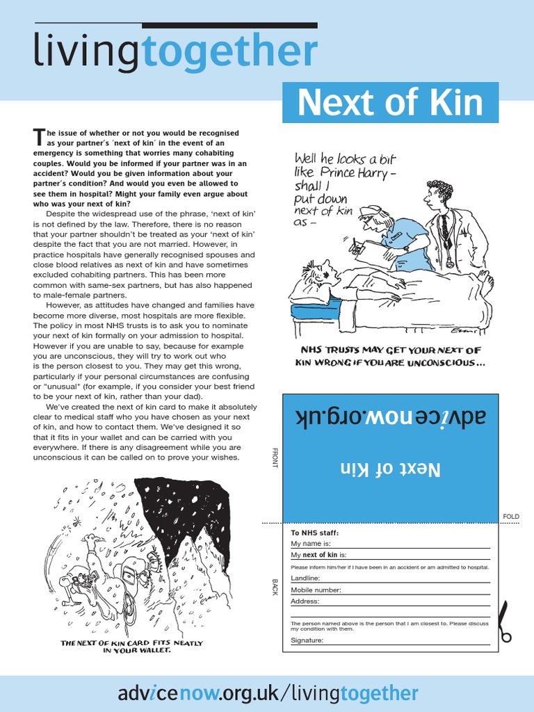 Designating a Partner as Next of Kin: A Guide to Completing a Next of ...