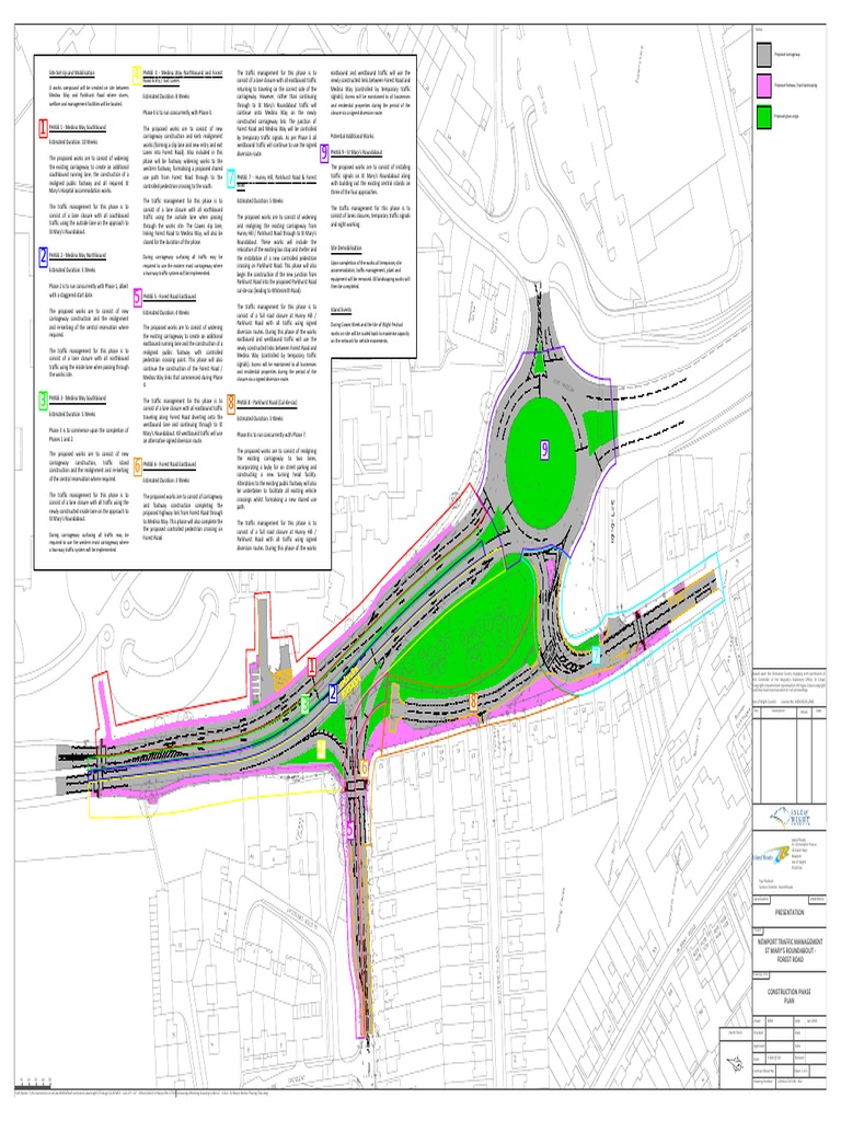 St Mary's Junction Improvement Phasing Plan | Traffic | Lane
