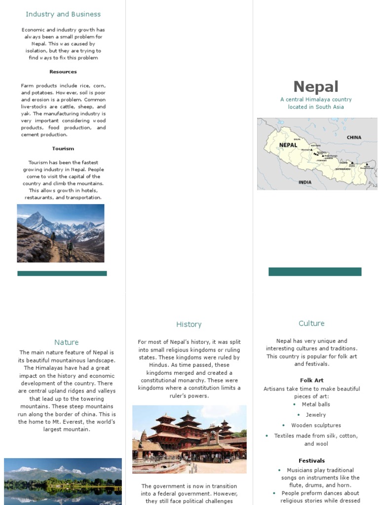 Nepal Brochure | PDF | Nepal | Himalayas
