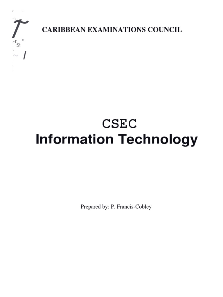CSEC Information Technology Problem Solving Resource Material | PDF | Computer Programming ...