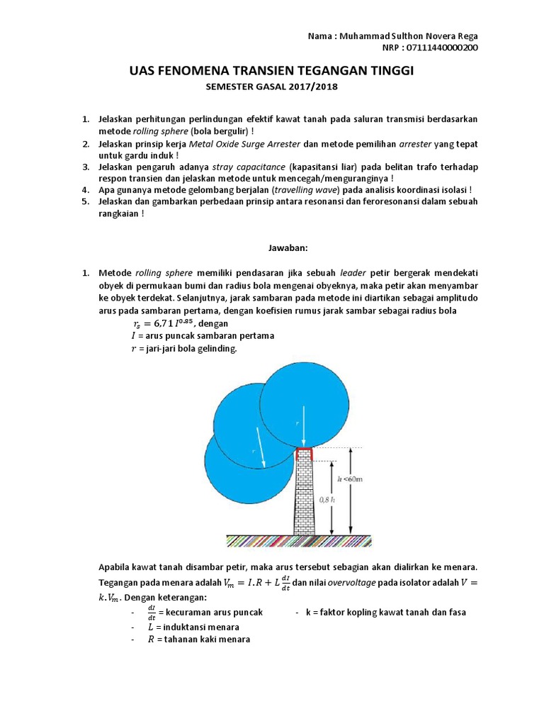 Fenomena Transient Tegangan Tinggi | PDF