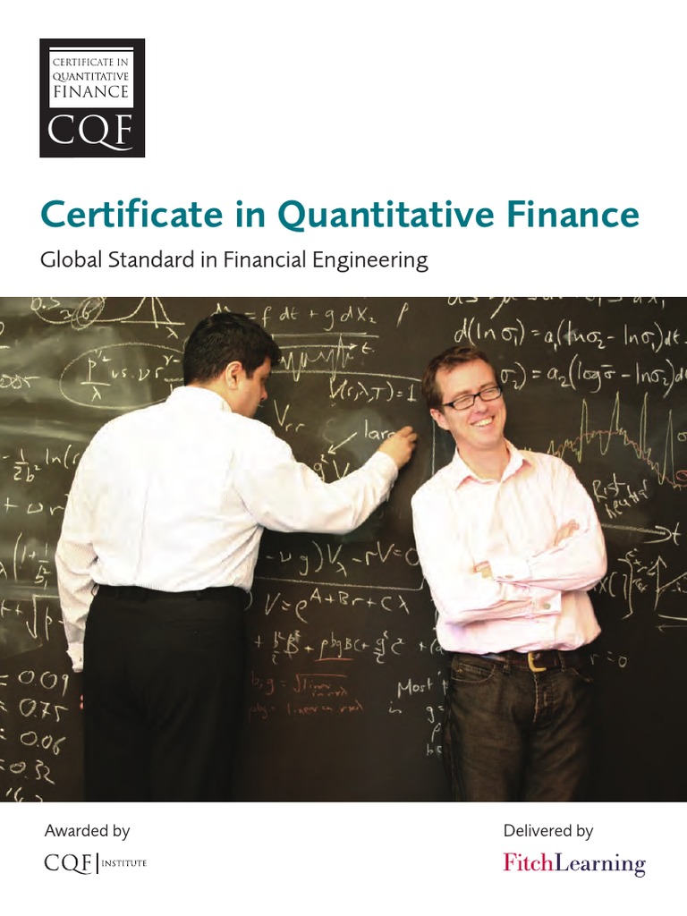 Certificate in Quantitative Finance: A Global Standard in Financial ...