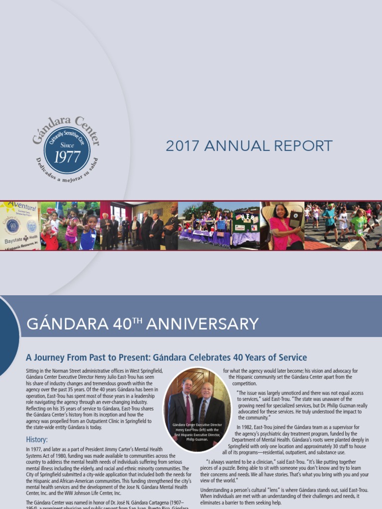 Gándara Center 2017 Annual Report | PDF | Recovery Approach | Mental Health