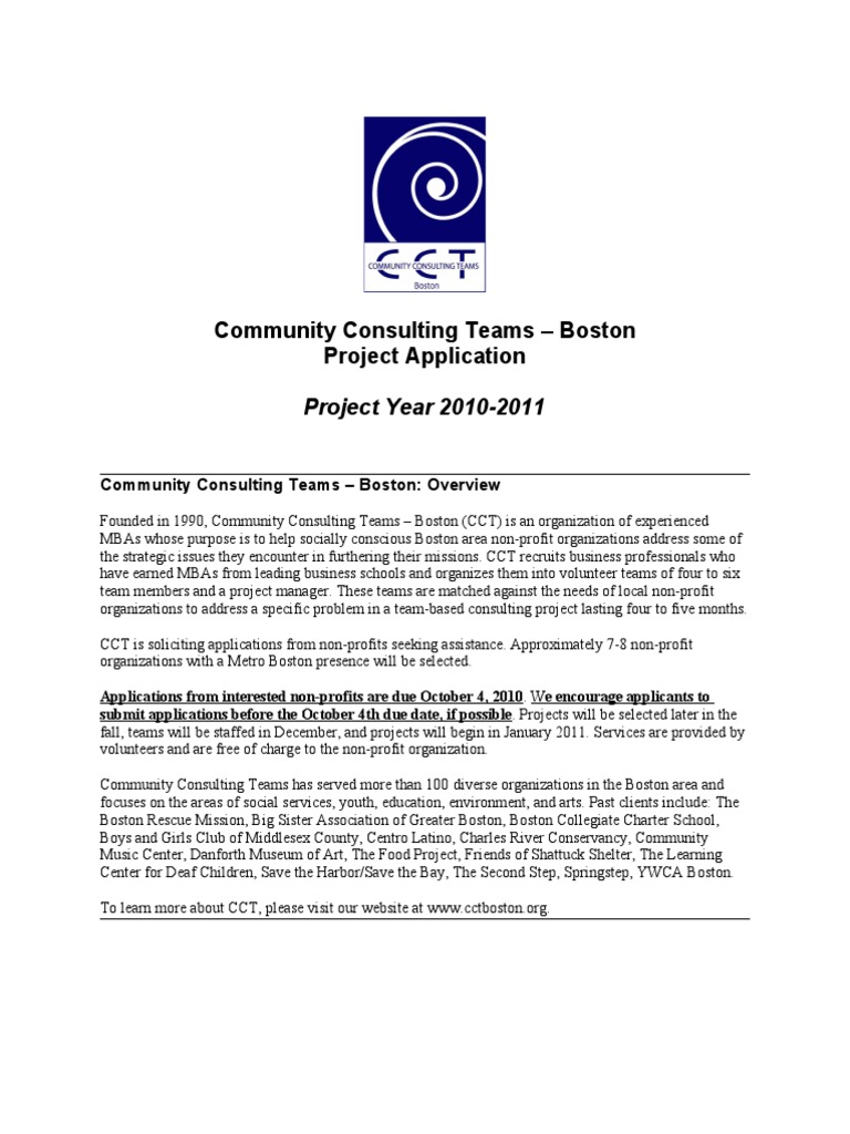 CCT Client Application 2010 FINAL | PDF | Human Resources ...