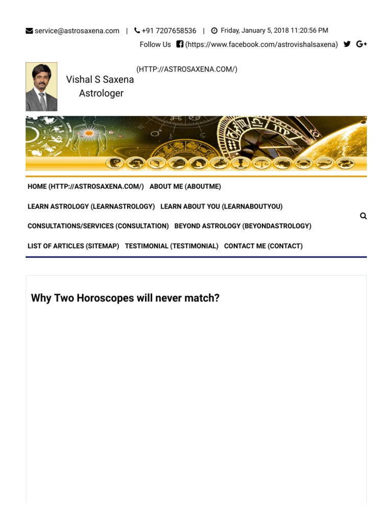 Marriage Match | PDF | Planets In Astrology | Technical Factors Of ...