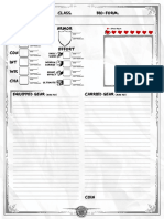 Four Against Darkness 4ad Double A4 Character Sheet Free | PDF