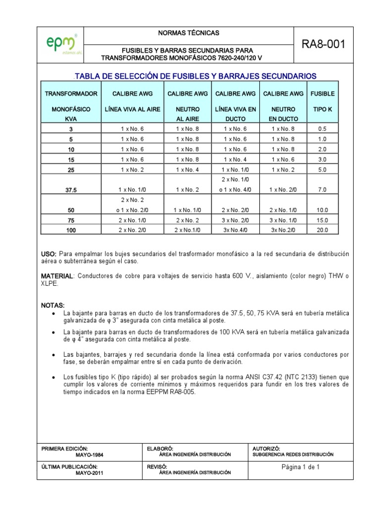 Norma Ra8 001 | PDF | Tubería (transporte de fluidos) | Ingeniería de la Energía