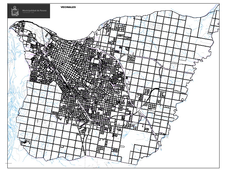 Mapa Barrios Parana PDF | PDF | Argentina | Buenos Aires