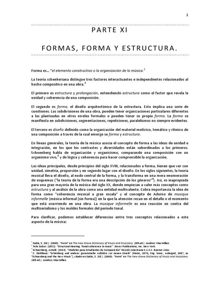 Forma Formas y Estructura | PDF | Sonata | Ritmo