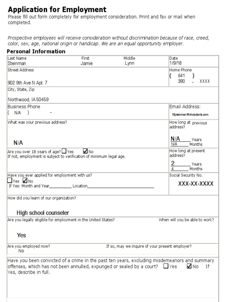 Job Application | PDF | Government | Justice