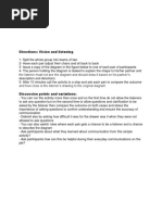 Back-to-Back Drawing Team Activity Guide | PDF | Drawing