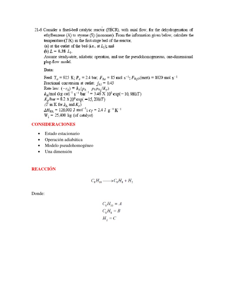 Tarea Reactores Heterogeneos Uaz | PDF | Mecanica clasica | Cantidad