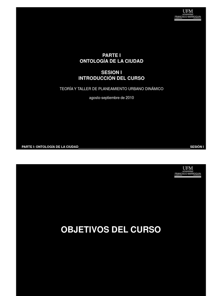 SESION 1 INTRODUCCION AL CURSO Y PROGRAMA (Modo de Compatibilidad) | PDF | Diseño urbano | Ciclo ...