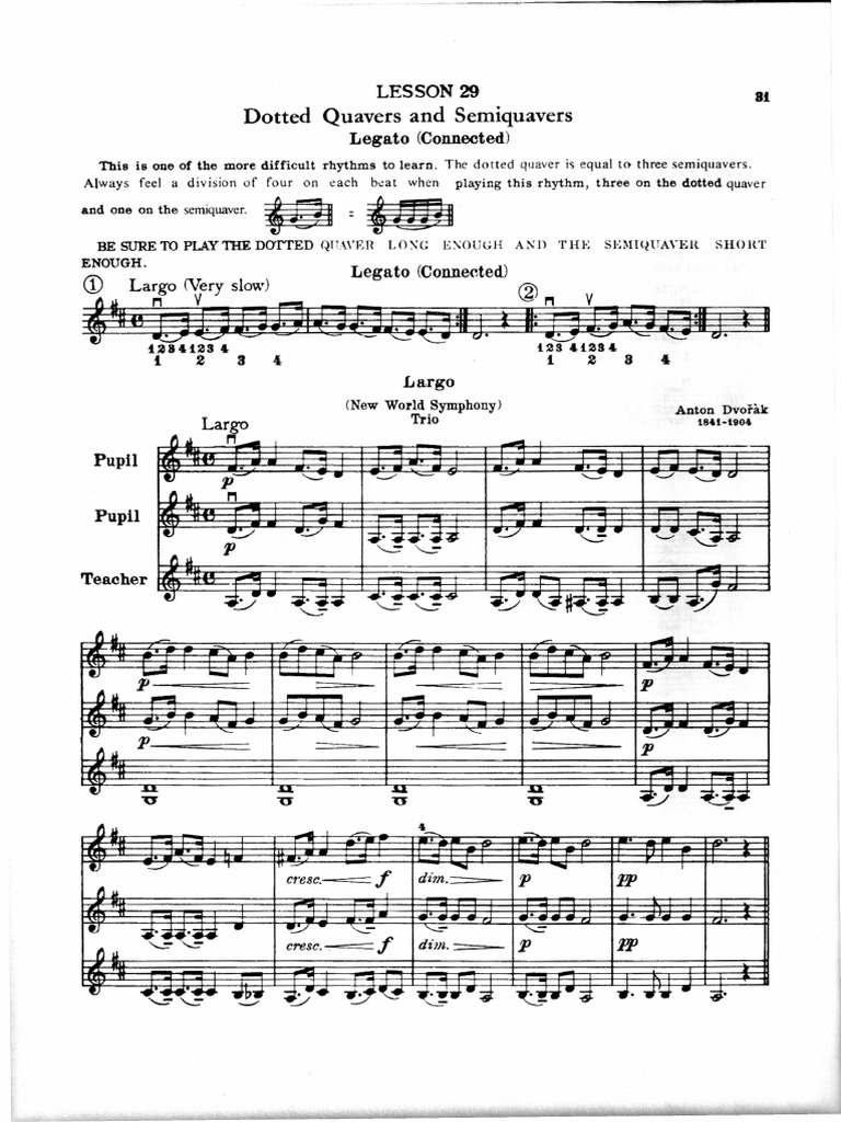 Dotted Quavers and Semiquavers Guide | PDF | Leisure | Entertainment ...