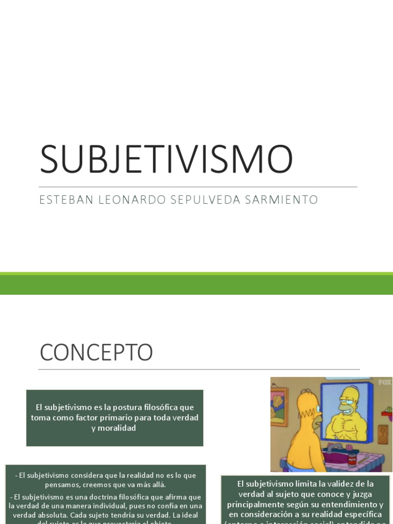 Subjetivismo Esteban | PDF | Friedrich Nietzsche | Verdad