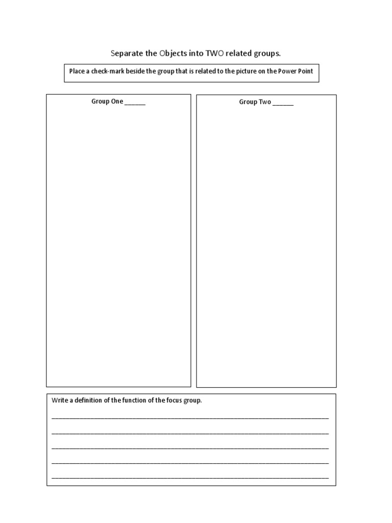 Graphic Organizer Object Box | PDF