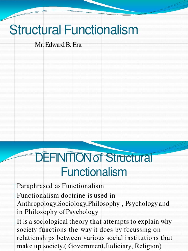 Structural Functionalism | PDF | Epistemology Of Science | Academia