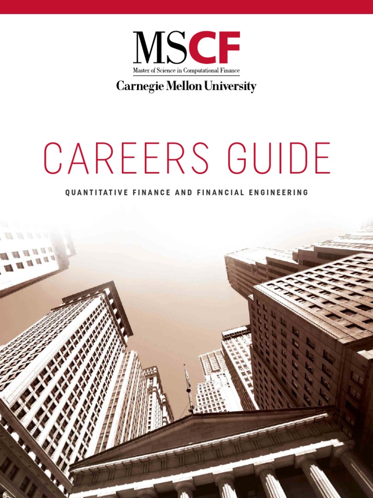 2018 MSCF Careers Guide | PDF | Quantitative Analyst | Financial Analyst