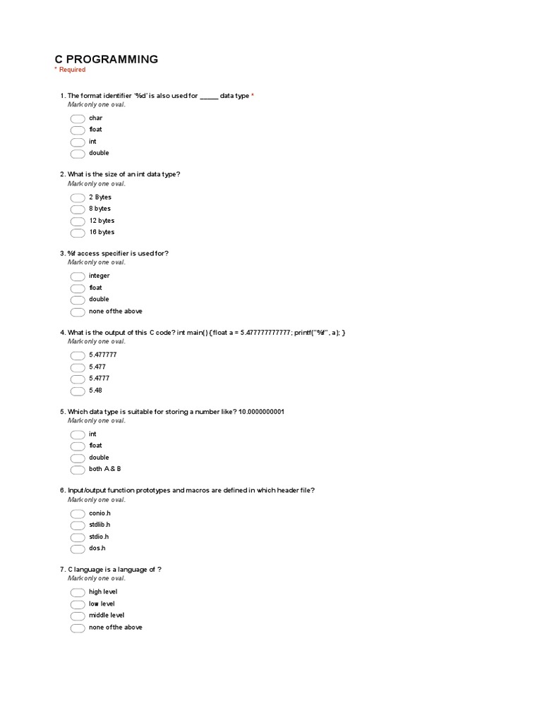 Blank Quiz - Google Forms1 | PDF