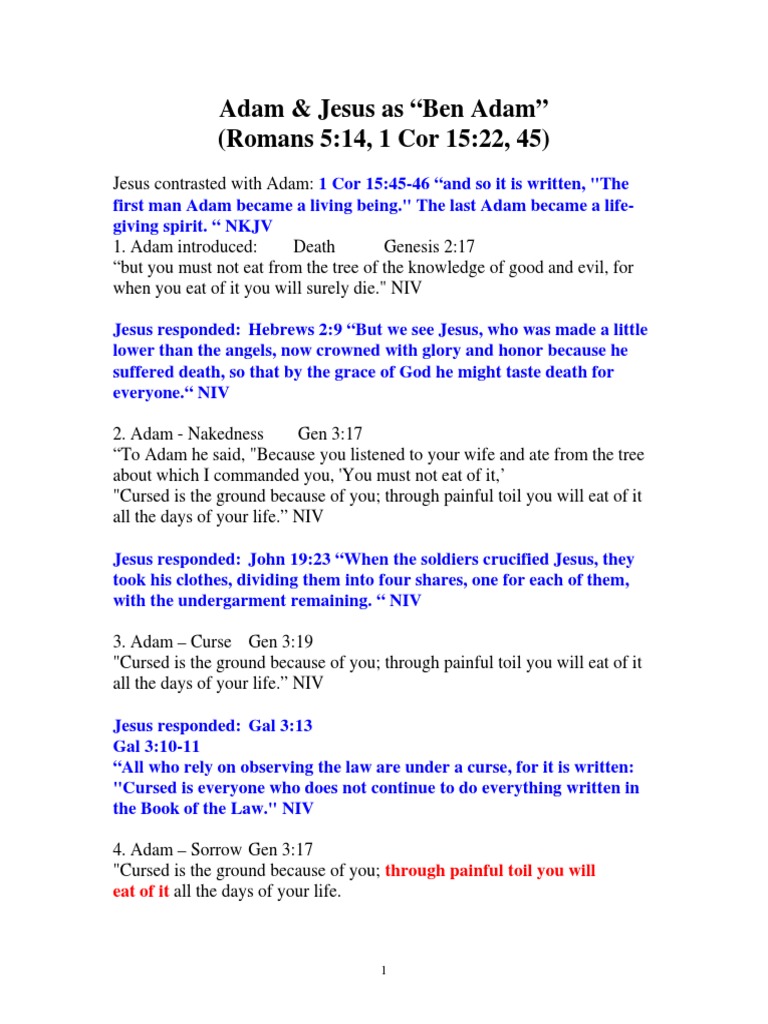 Adam | PDF | Adam | Jesus