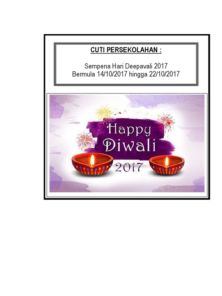 Label Cuti 2017 | PDF