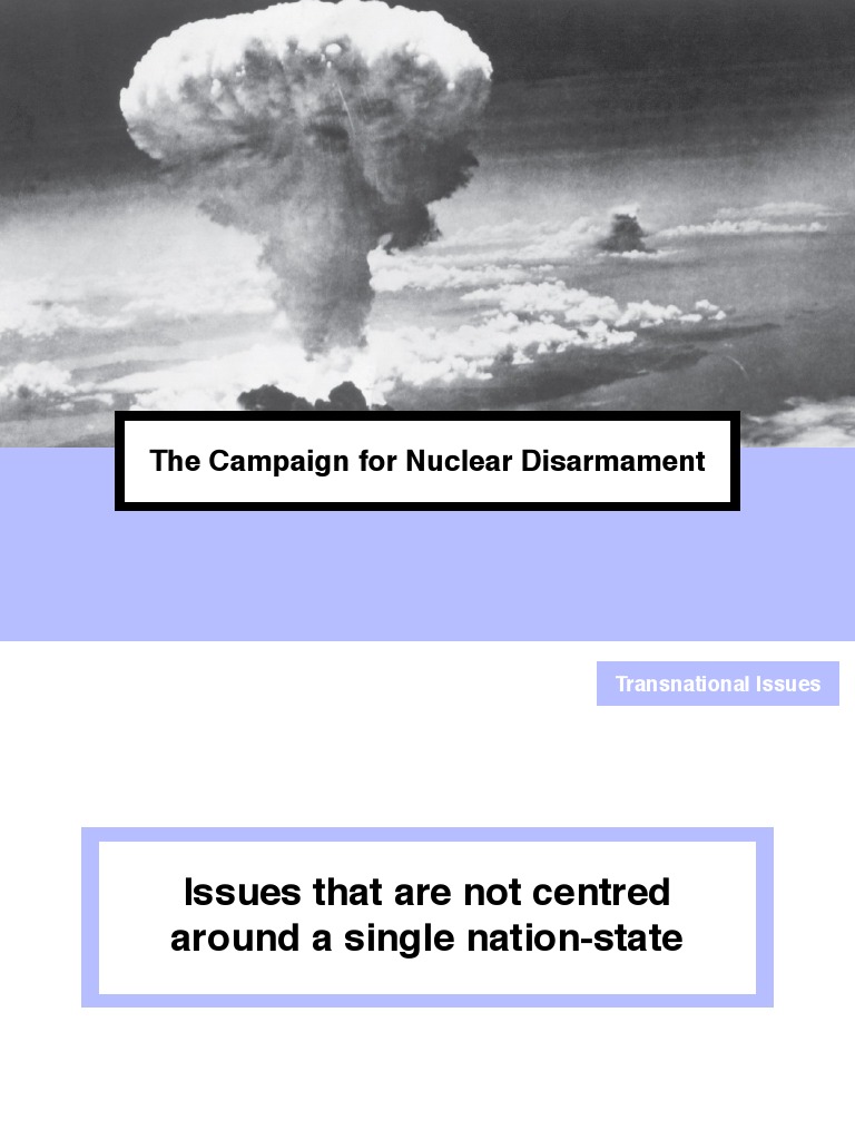Nuclear Disarmament Campaign Overview | PDF