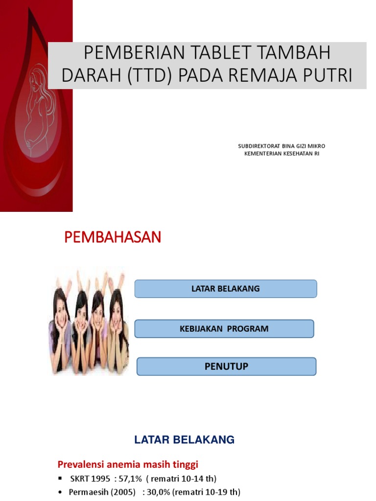 Tablet Tambah Darah untuk Remaja Putri | PDF