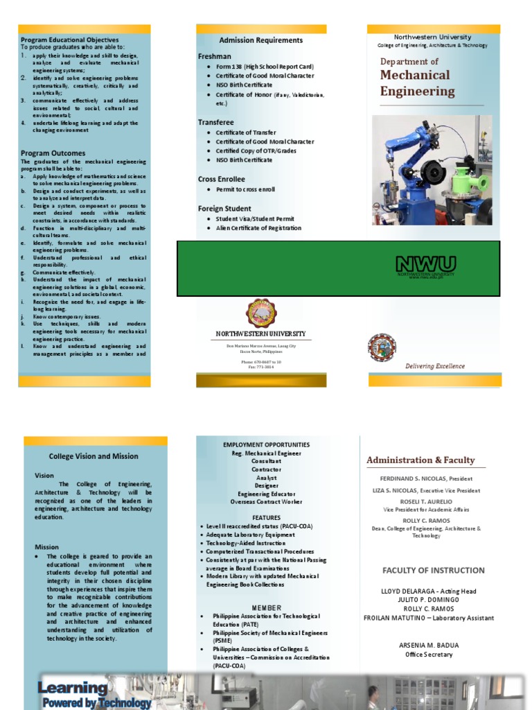 ME Flyer | Engineering | Mechanical Engineering