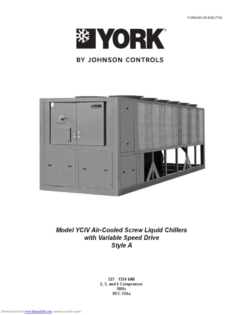 York Chiller Yciv | PDF | Heat Exchanger | Pipe (Fluid Conveyance)
