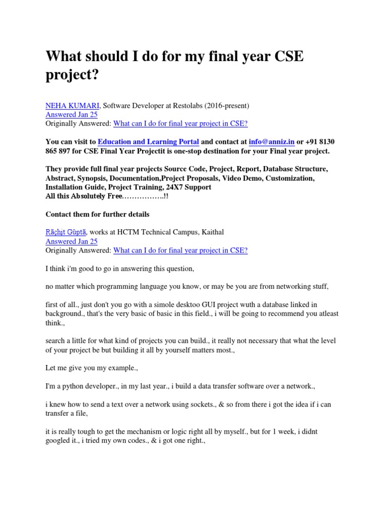 Computer Students What Next | PDF | Computer Network | Application Software