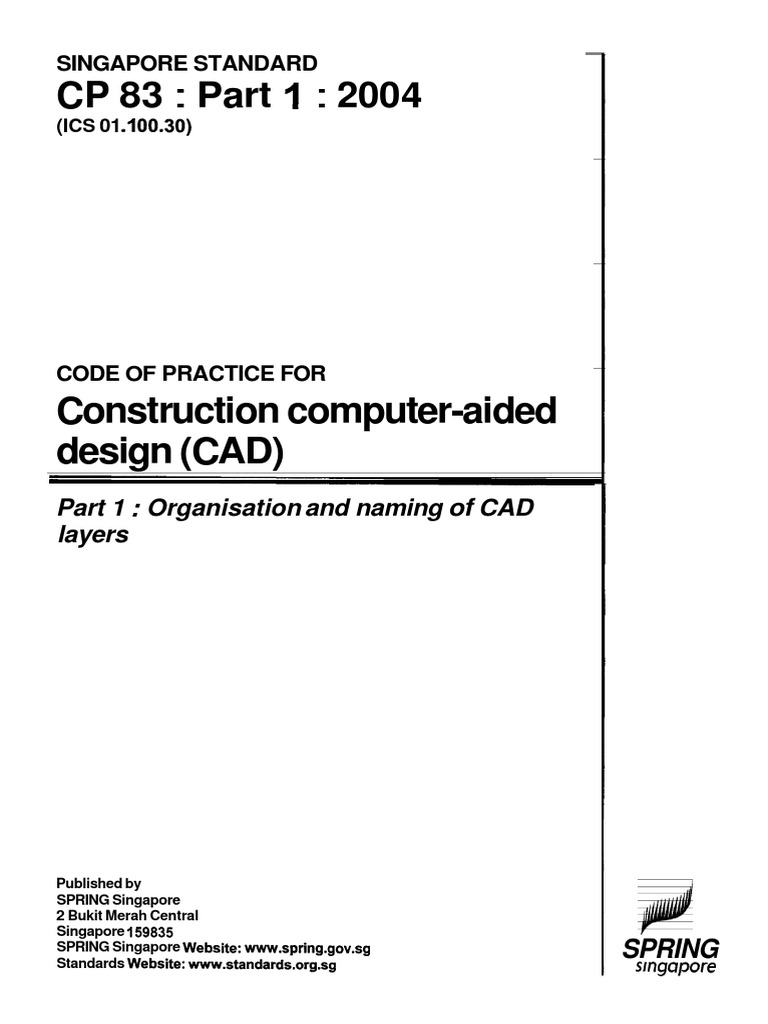 CP 83 - Part 1 - 2004 - Organisation and Name of CAD Layer | PDF ...