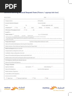 Metrobank Credit Card Service Request Form | PDF | Credit Card | Banking