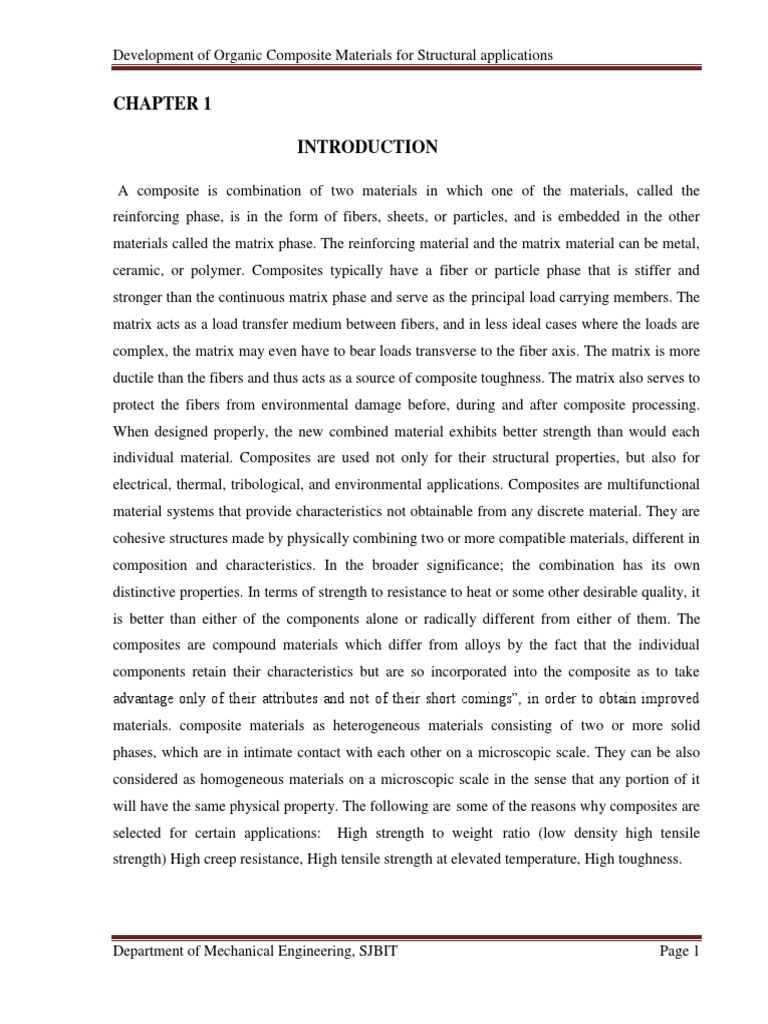 Project Report PDF | PDF | Composite Material | Fibre Reinforced Plastic