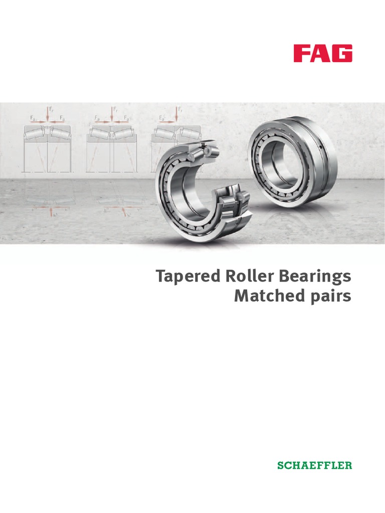 Tapered Roller Bearings Matched Pairs | PDF | Bearing (Mechanical ...