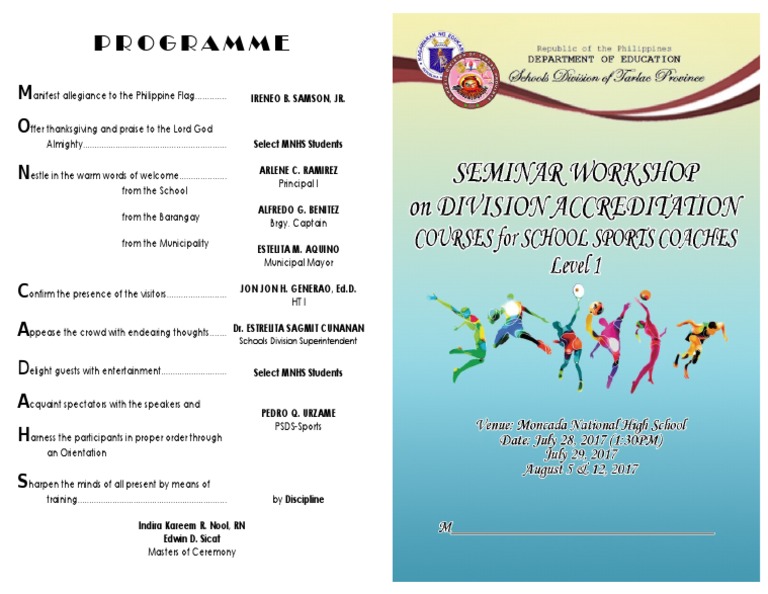 Sports Accreditation Program | PDF