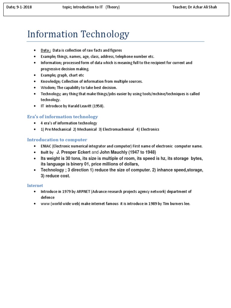 Information Technology | PDF