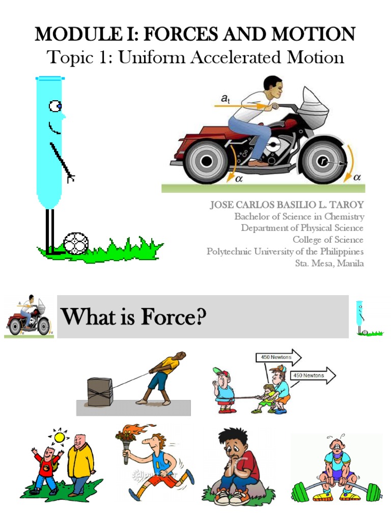 Module 1 Forces and Motion - Topic 1 Uam Horizontal | PDF | Acceleration | Velocity