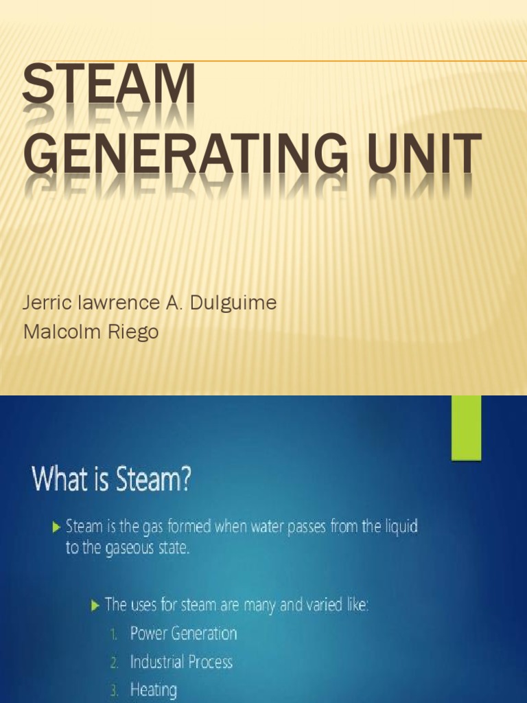 Steam Generating Unit | PDF