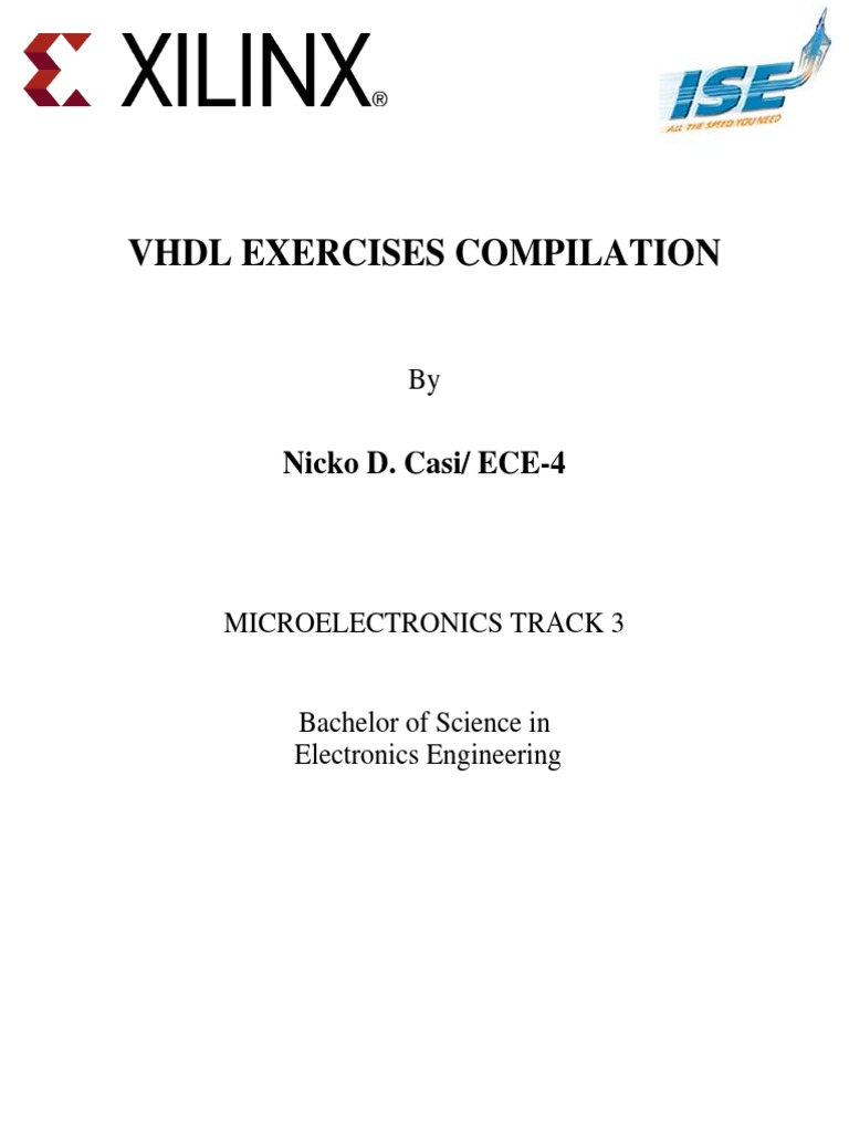 VHDL - Xilinx Exercises Compilation | PDF | Vhdl | Binary Coded Decimal