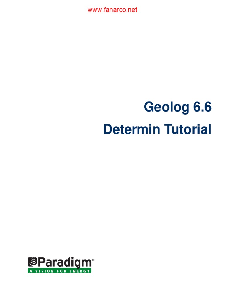 Geolog6.6 Determin Tutorial | PDF | Logarithm | Color
