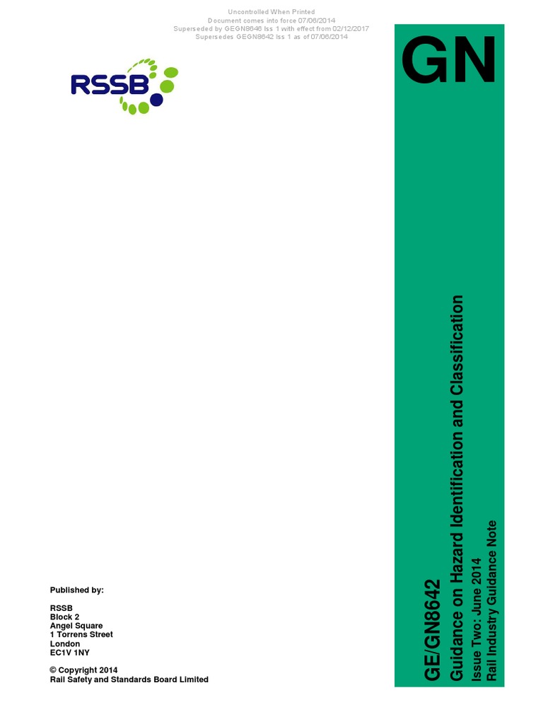 Guidance On Hazard Identification and Classification | PDF | Hazards ...