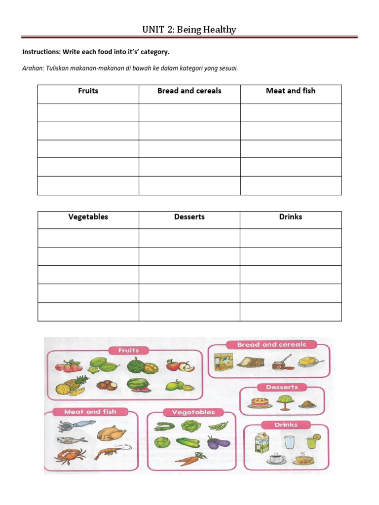 Unit2 Worksheet FOR YEAR 3 | PDF